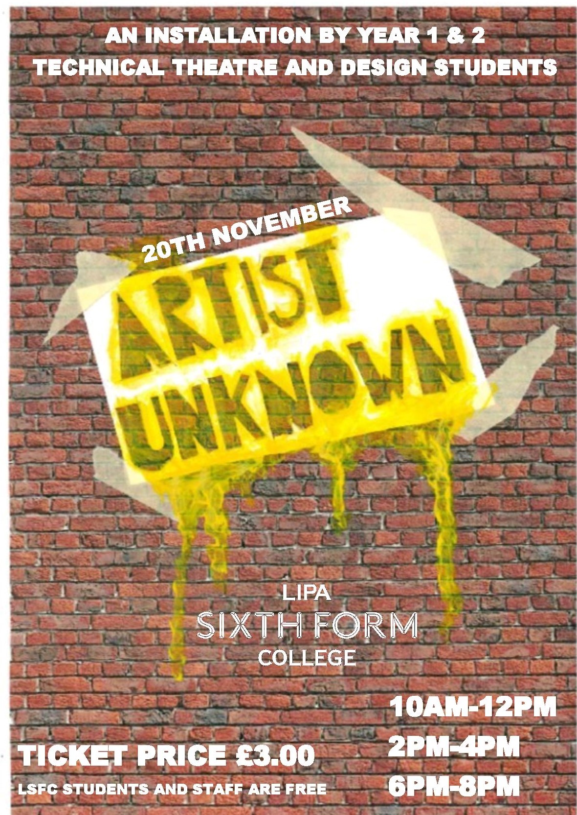 LIPA Sixth Form College - Performances